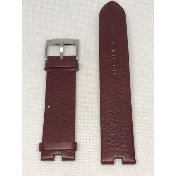 Fossil | Jewelry | Fossilband Red Leather Watch Bracelet Strap No Pins ...
